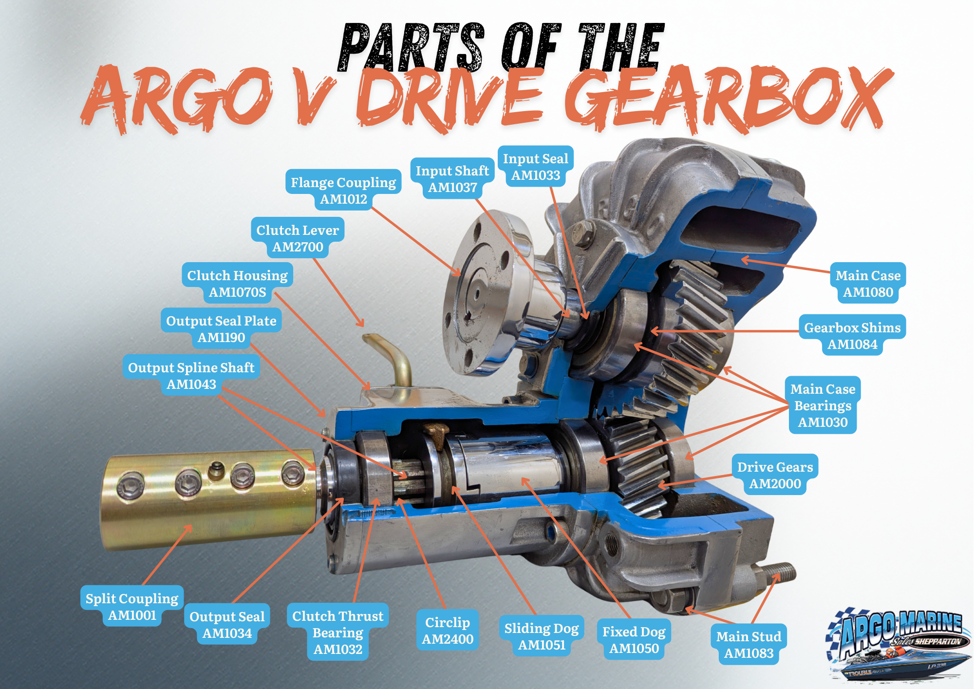 Argo Gear Box V600C - Warm Up Clutch - Argo Marine